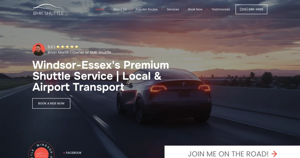 Windsor-Essex's Premium Shuttle Service (Local + Airport)